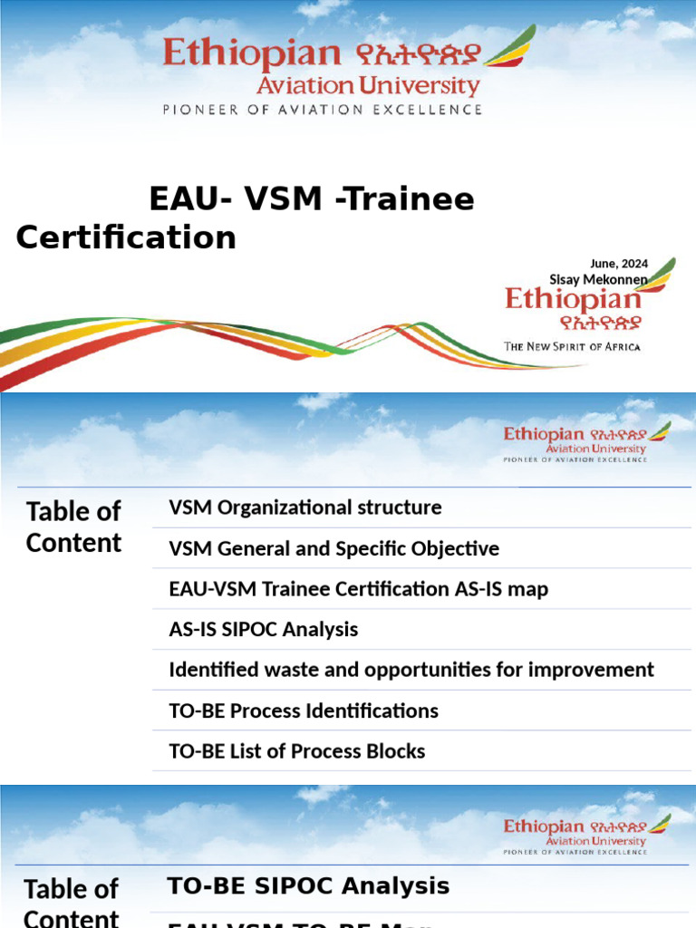 VSM-Trainee Certification Peresentation - Final | PDF