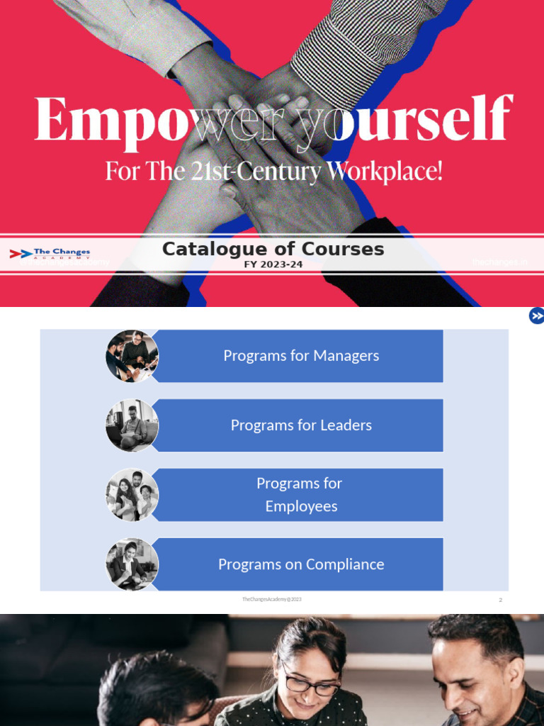 Learning Catalogue 2 - The Changes 1 | PDF