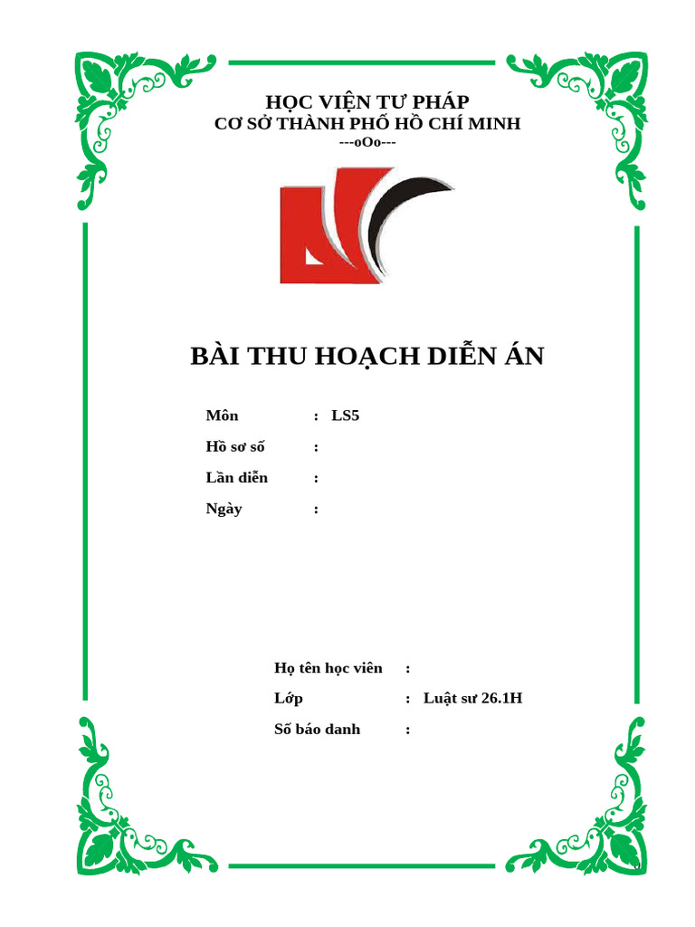 4. TH3.2 HS04 - TRẦN TÙNG LÂM CỐ Ý GÂY THƯƠNG TÍCH | PDF
