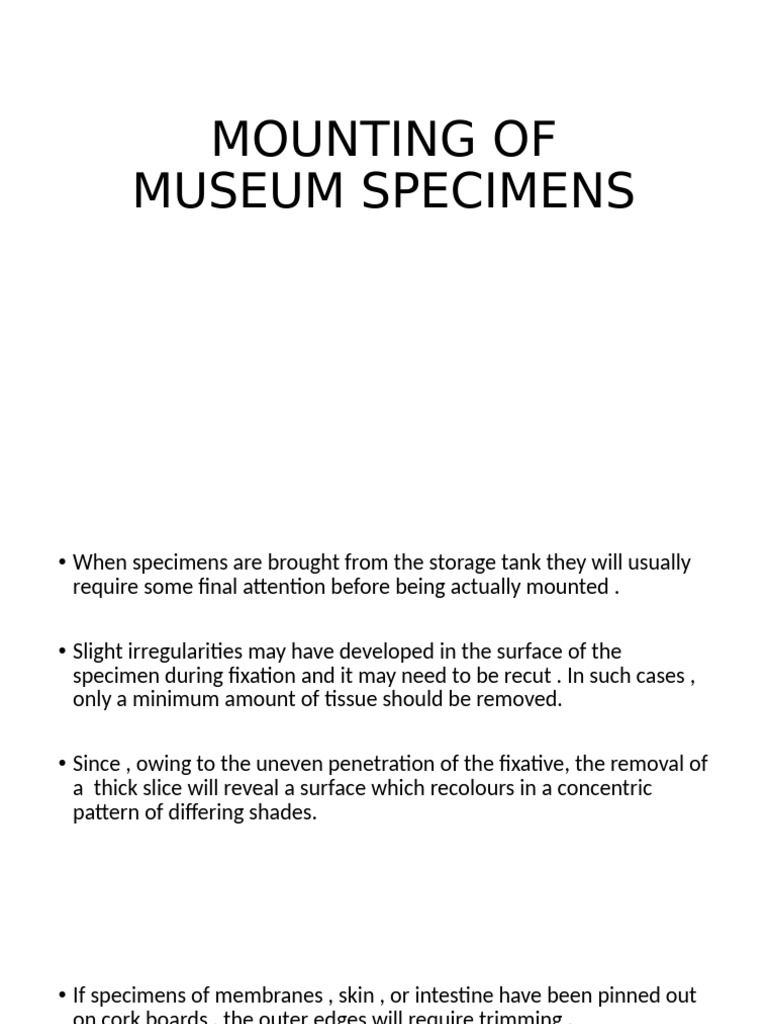 Mounting of Museum Specimens | PDF | Surgical Suture | Knot