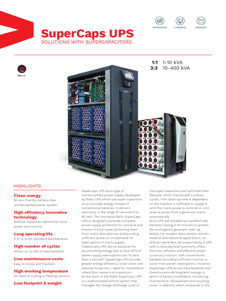 Riello Super Caps Catalogue | PDF