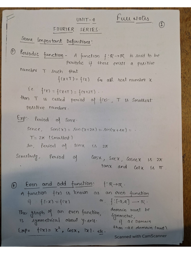 Maths 3 Unit 1 Notes | PDF