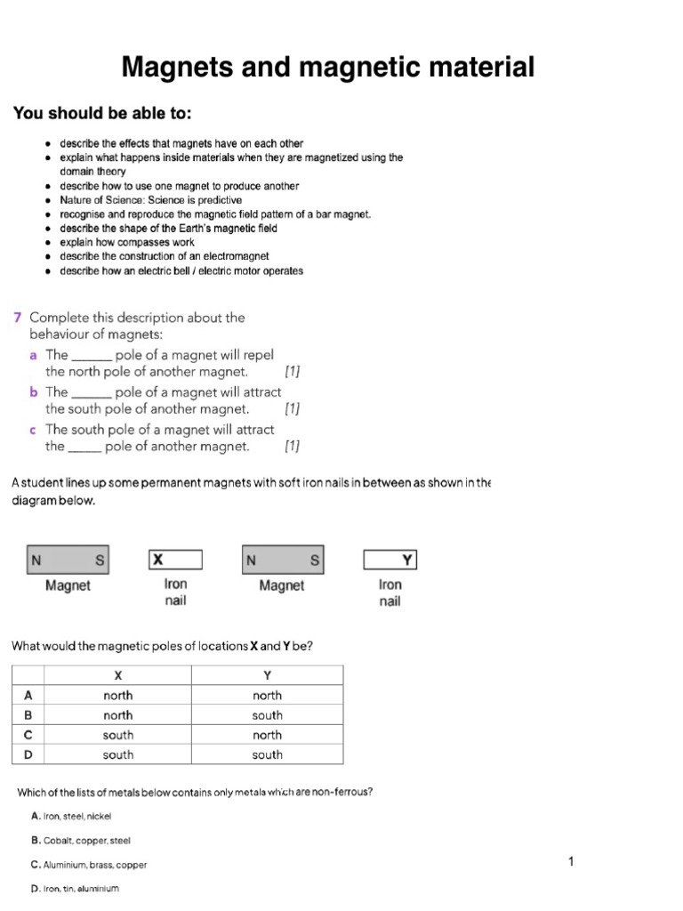 Forces and Magnetism | PDF