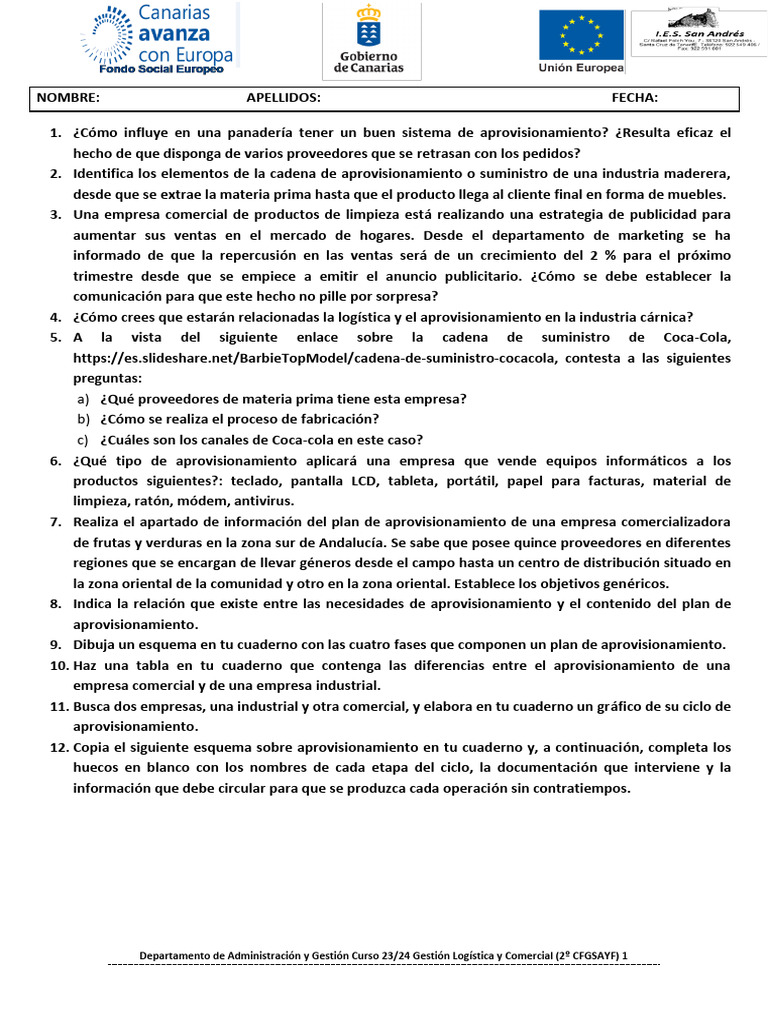 1actividad Ut2 2324 | PDF | Obtención | Negocios