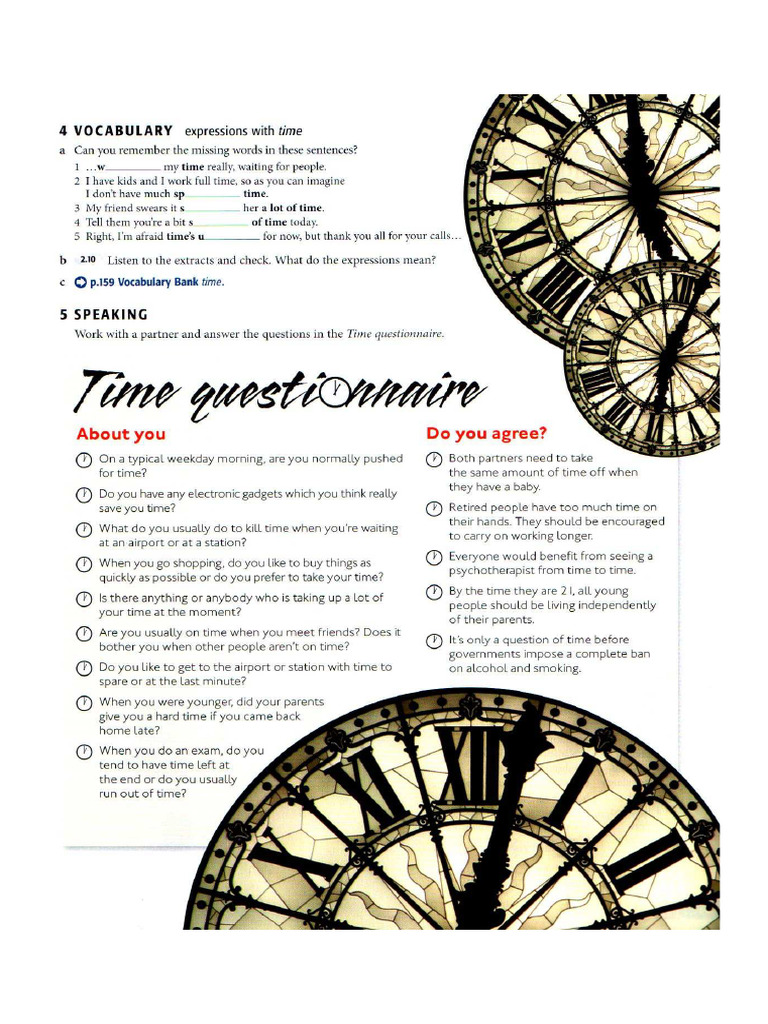 Time Questionnaire | PDF