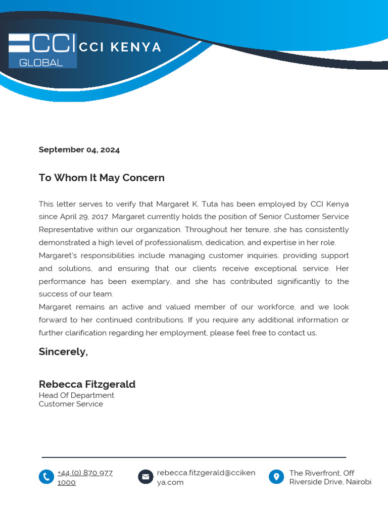 Blue and White Real Estate Letterhead | PDF
