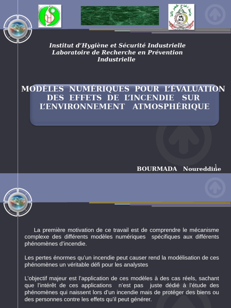 Modelisation Du Risque Incendie Partie 1 | PDF