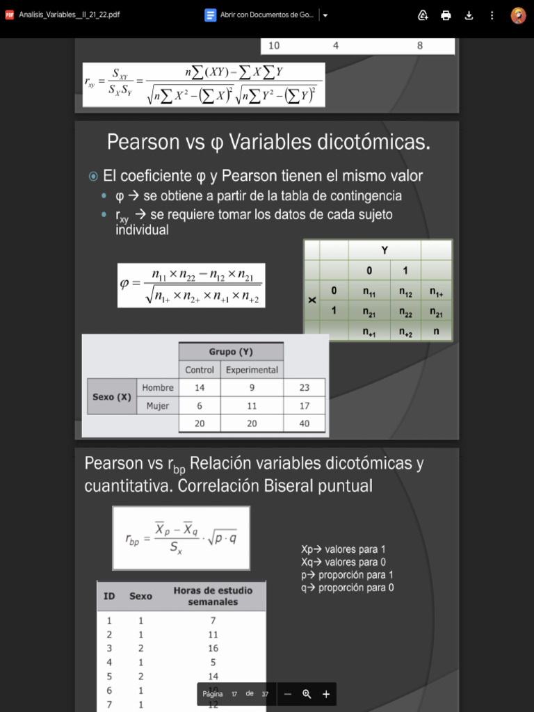 Analisis - Variables - II - 21 - 22.pdf - Google Drive | PDF