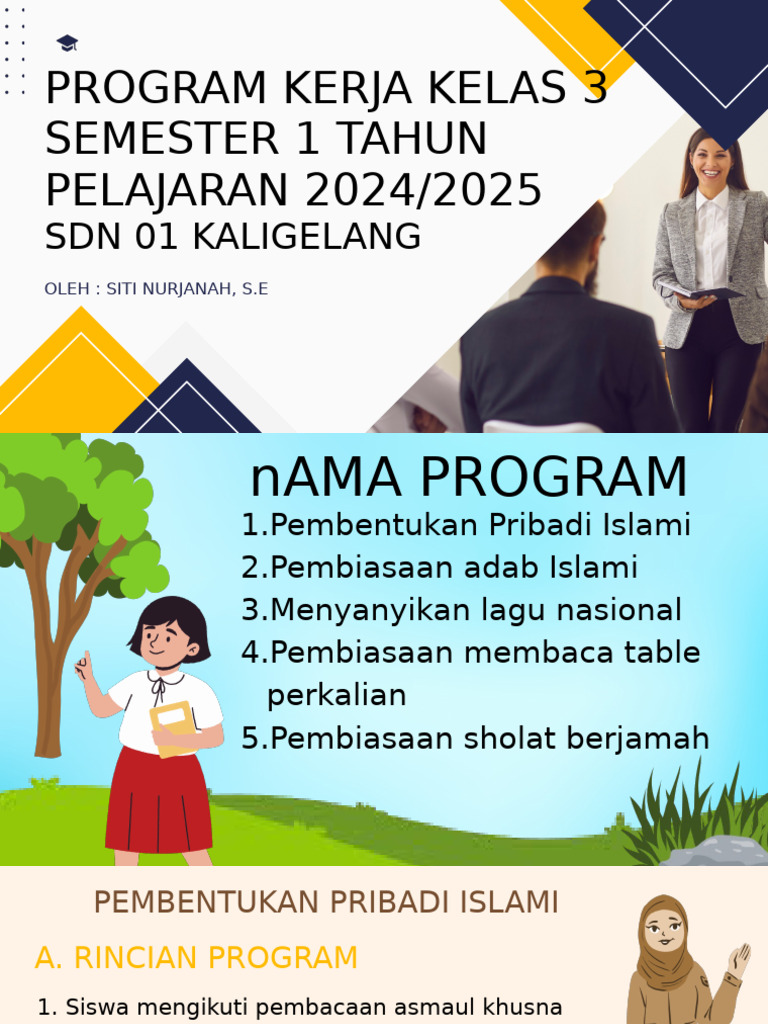 Program Kerja Kelas 3 | PDF
