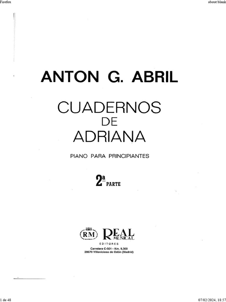 Cuaderno de Adriana II | PDF