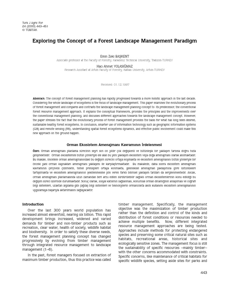Forest Landscape Management Baskenz Pdf