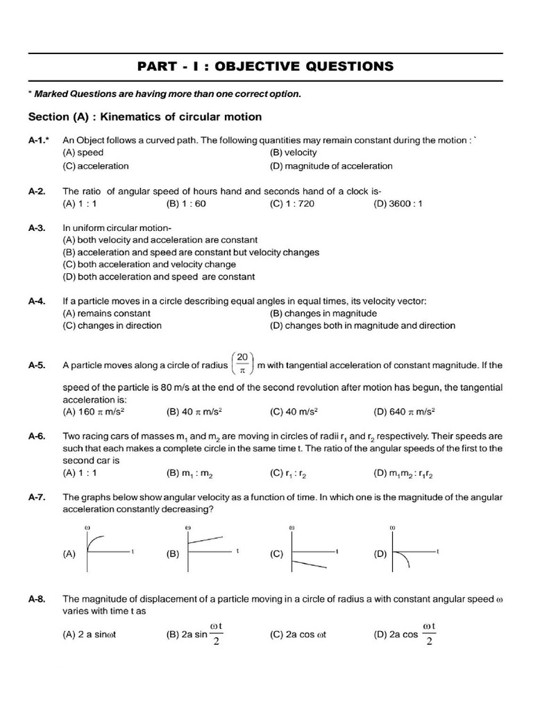 Physics Circular Motion | PDF