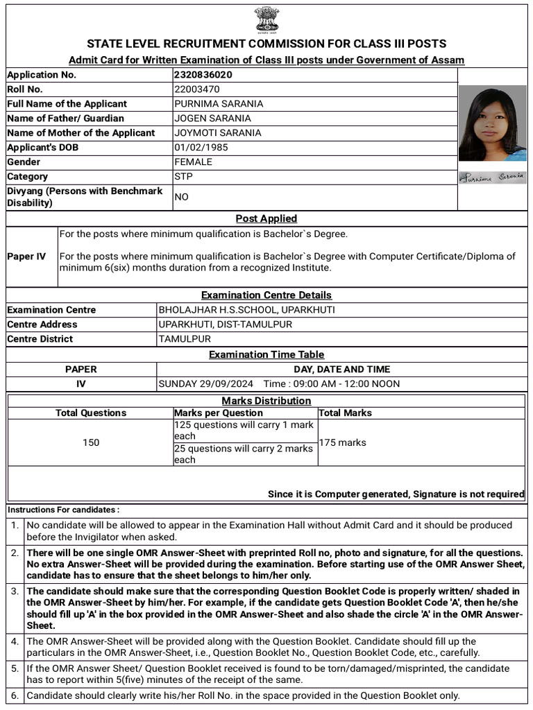 SLRC Class III | PDF