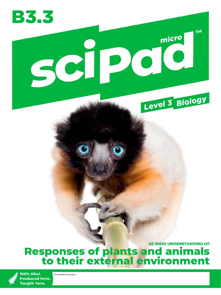 Biology 3.3 SciPAD Micro (Interactive Answers) | PDF