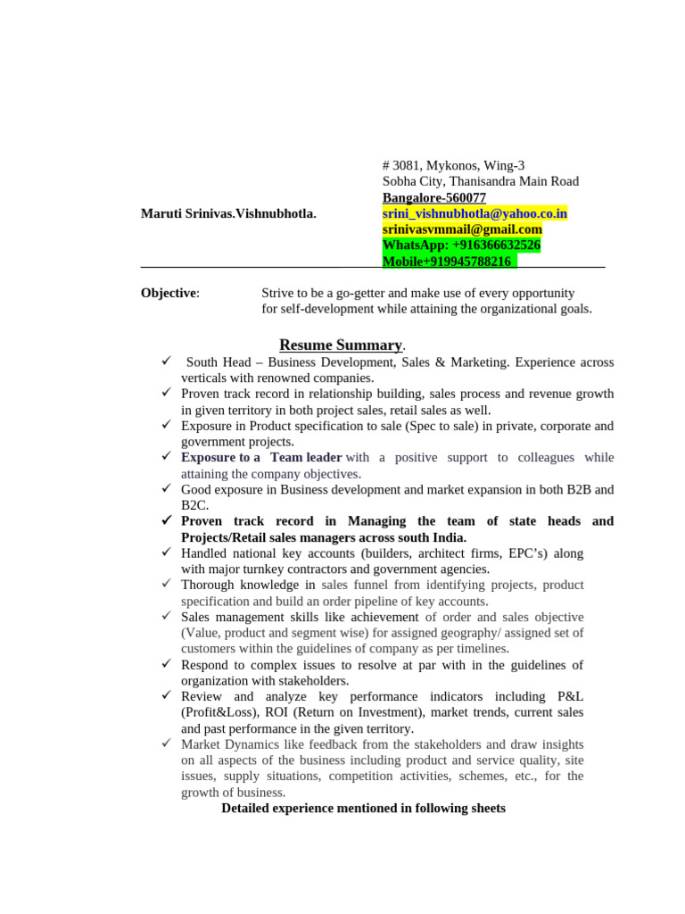 Resume VMS - Sept-24 | PDF