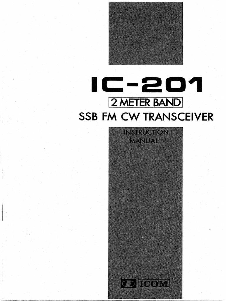Ic201 Manual | PDF