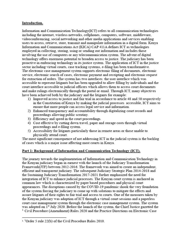 ICT and The Law | PDF