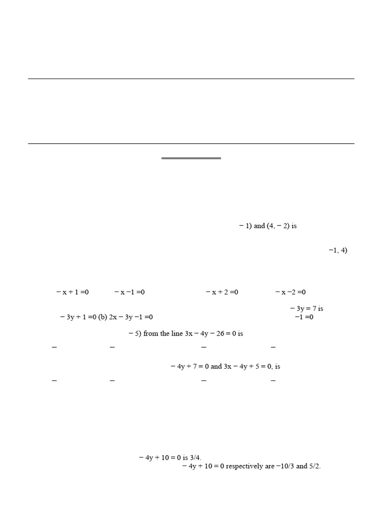 3 Straight Line | PDF