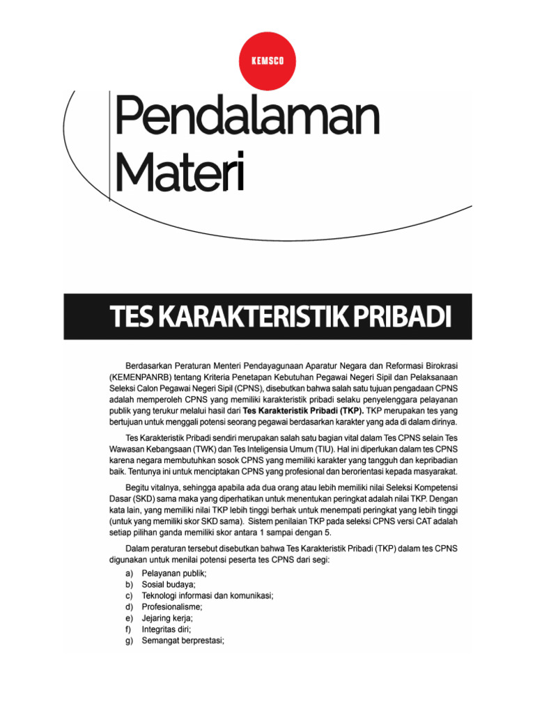 Materi TKP | PDF