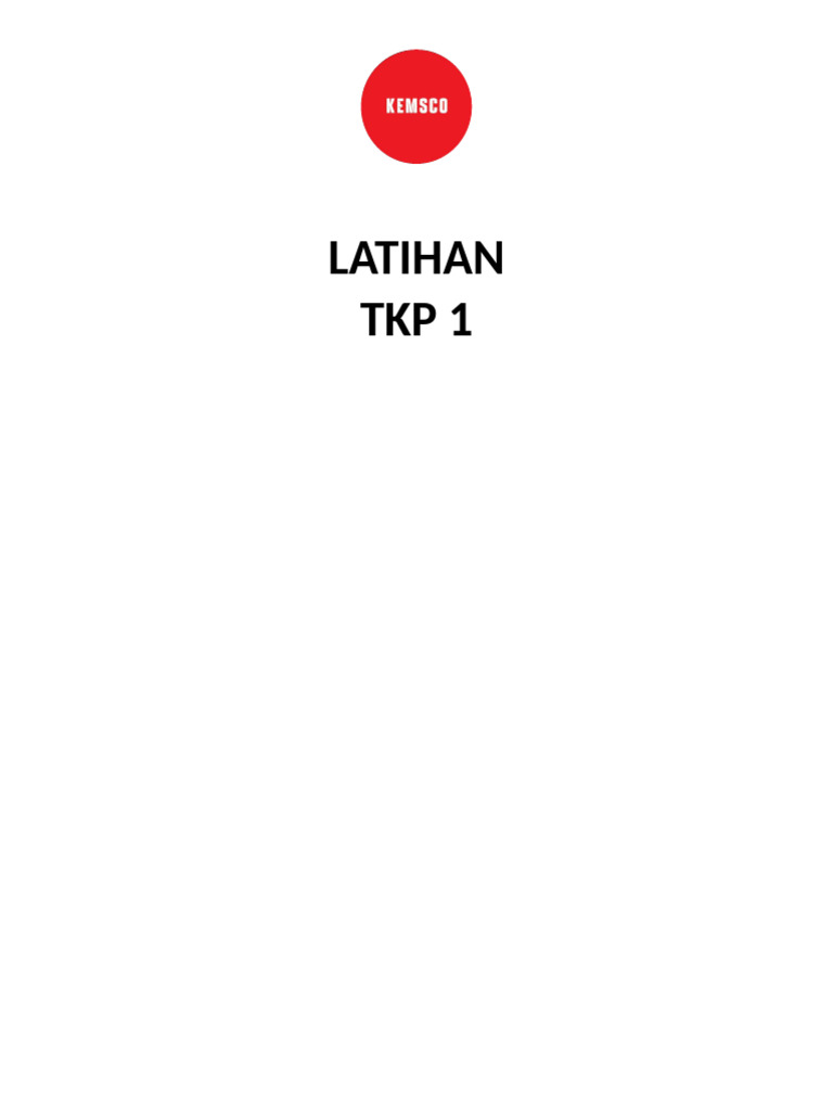 TKP Latihan 1 | PDF