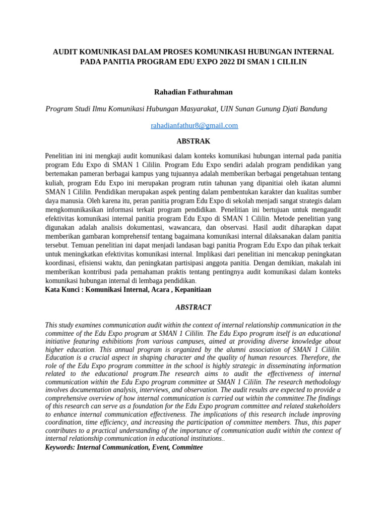 Rahadian Fathurahman-1214060124 - Uas Audit Komunikasi | PDF