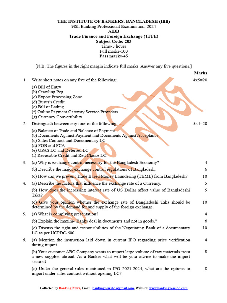 Trade Finance and Foreign Exchange TFFE | PDF