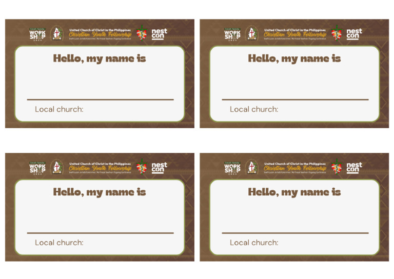 name-tags | PDF