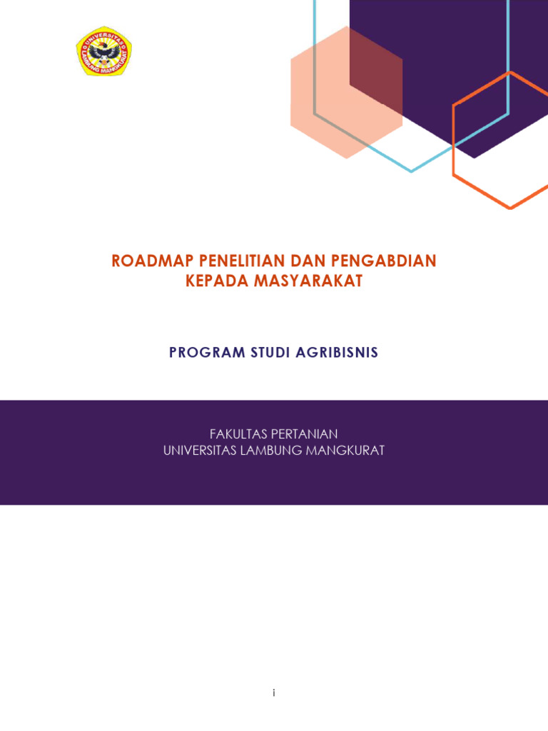 Roadmap Penelitian & PKM PS Agribisnis | PDF