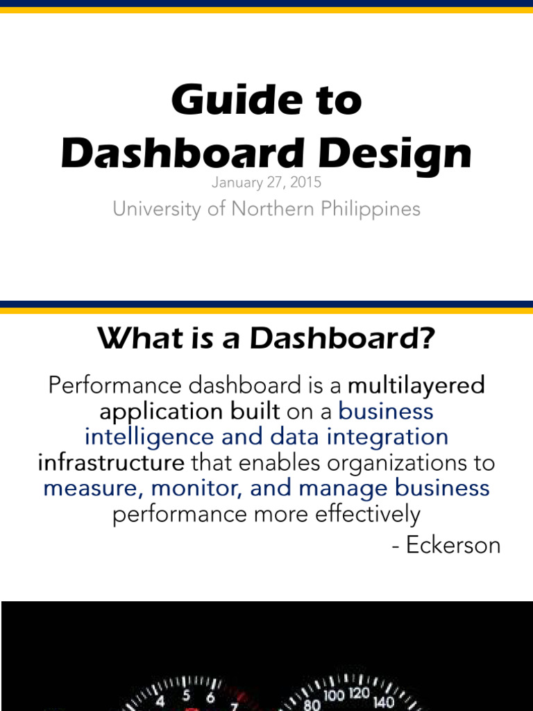 Guide To Dashboard Design | PDF