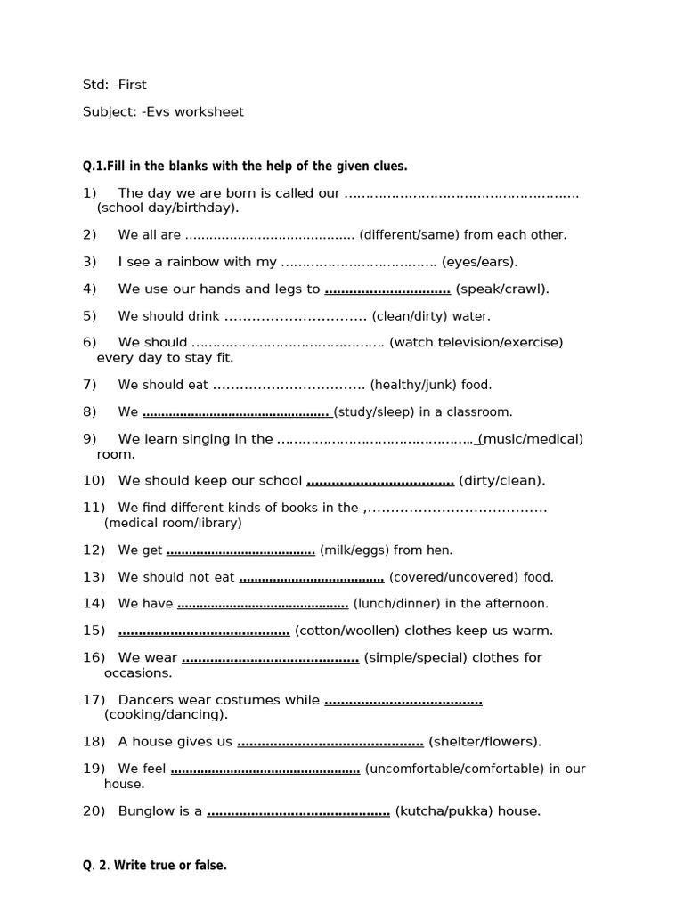 First Sem Evs Pdf