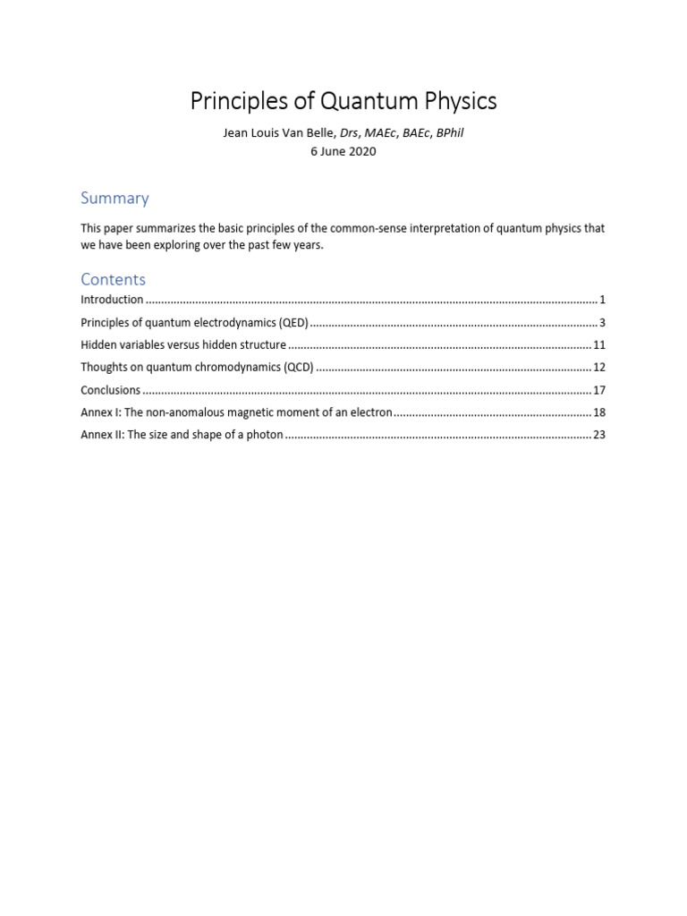 Quantum Physics | PDF