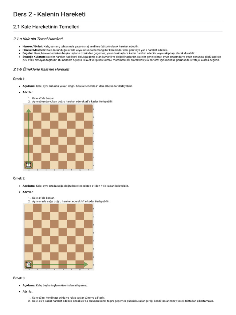 Ders 2 - Kalenin Hareketi | PDF