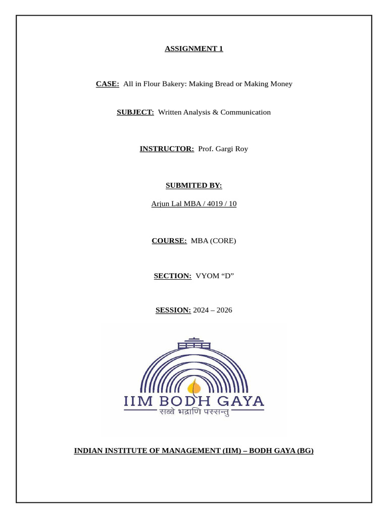 MBA 4019 10 WAC Assignment 3 | PDF