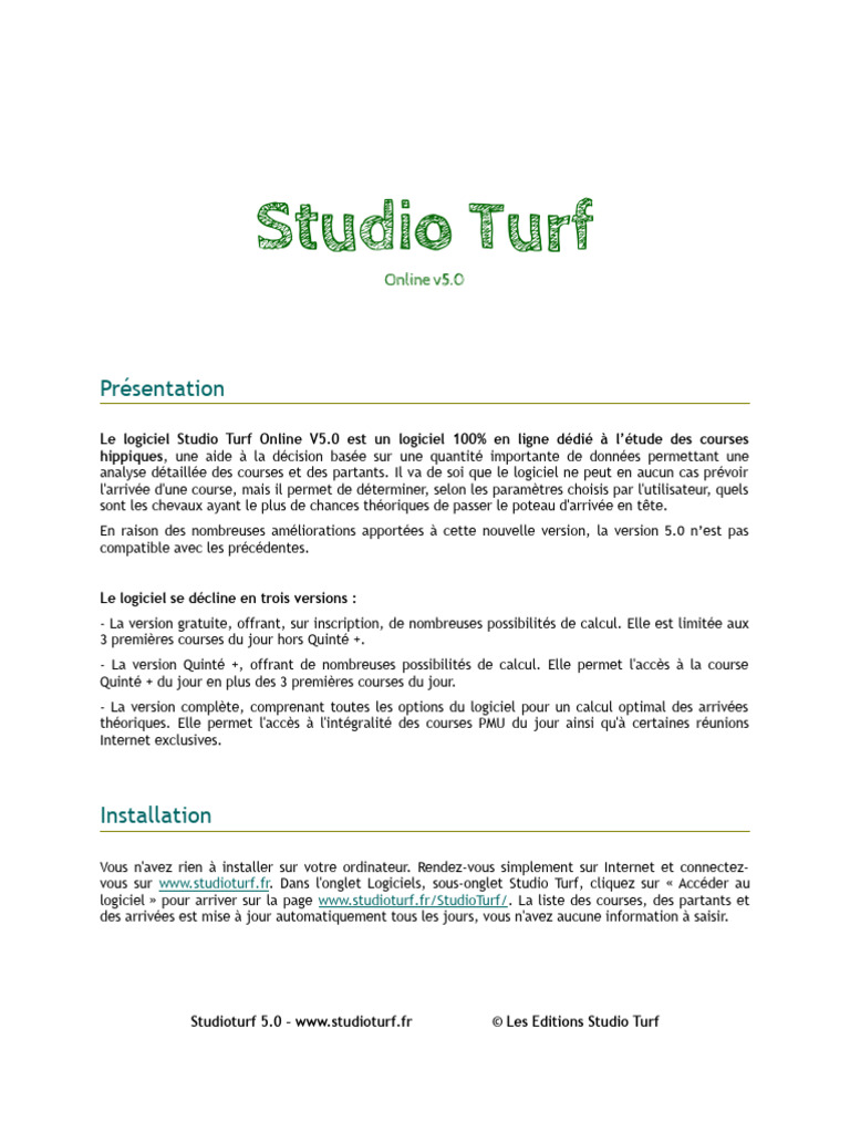 Studio Turf | PDF