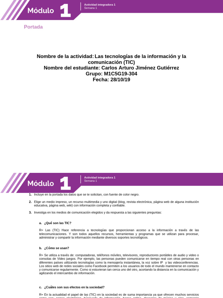 Las Tic Mod 1 | PDF