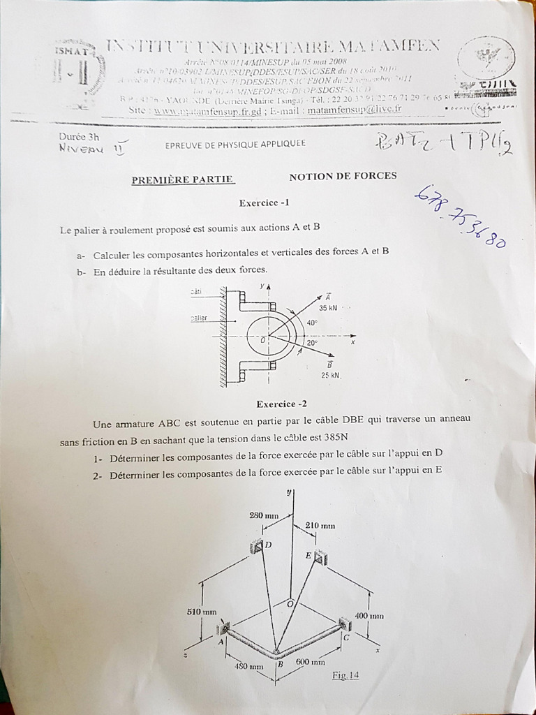 TD PHYSIQUE APP | PDF