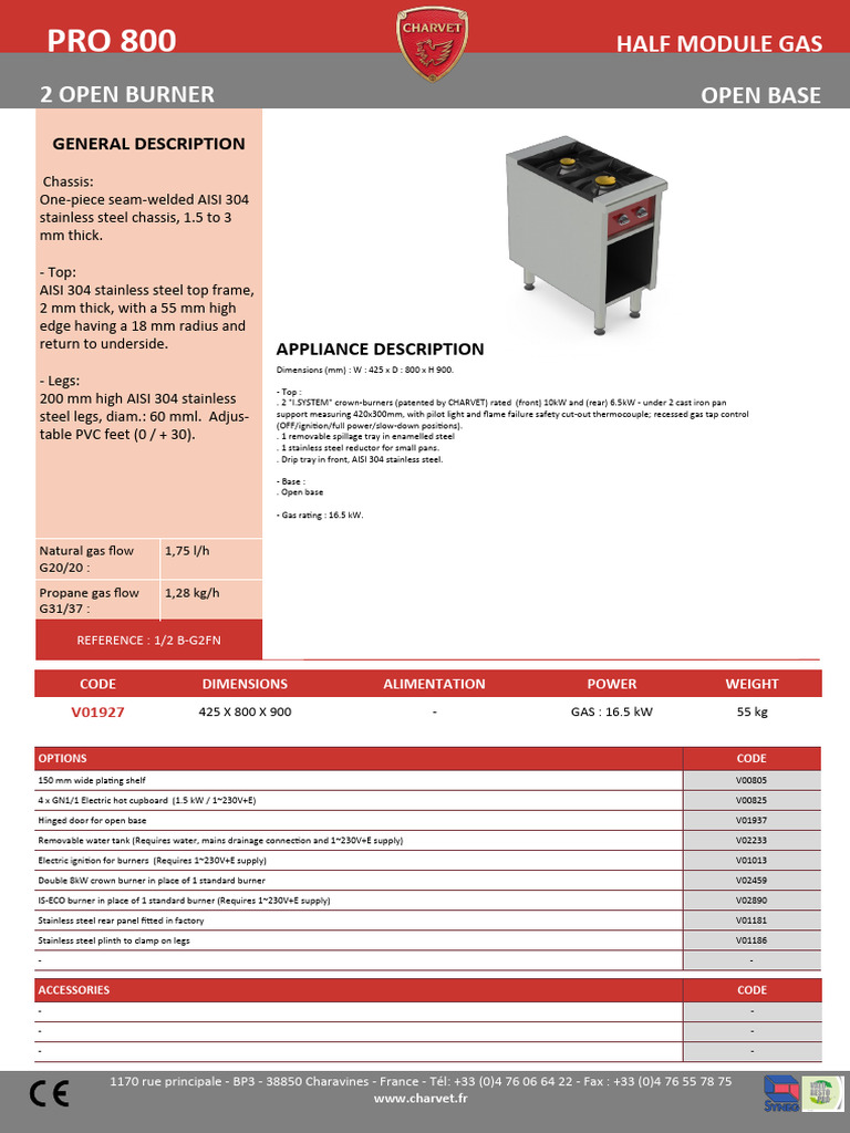V01927 Fiche Tec EN | PDF