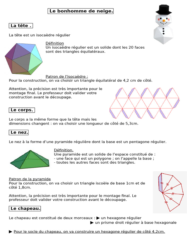Bonhomme de Neige - Petit | PDF