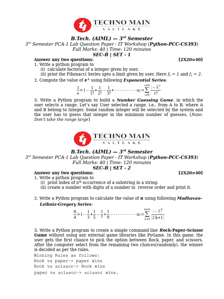 It Workshop Aiml 3b Pca 1 | PDF