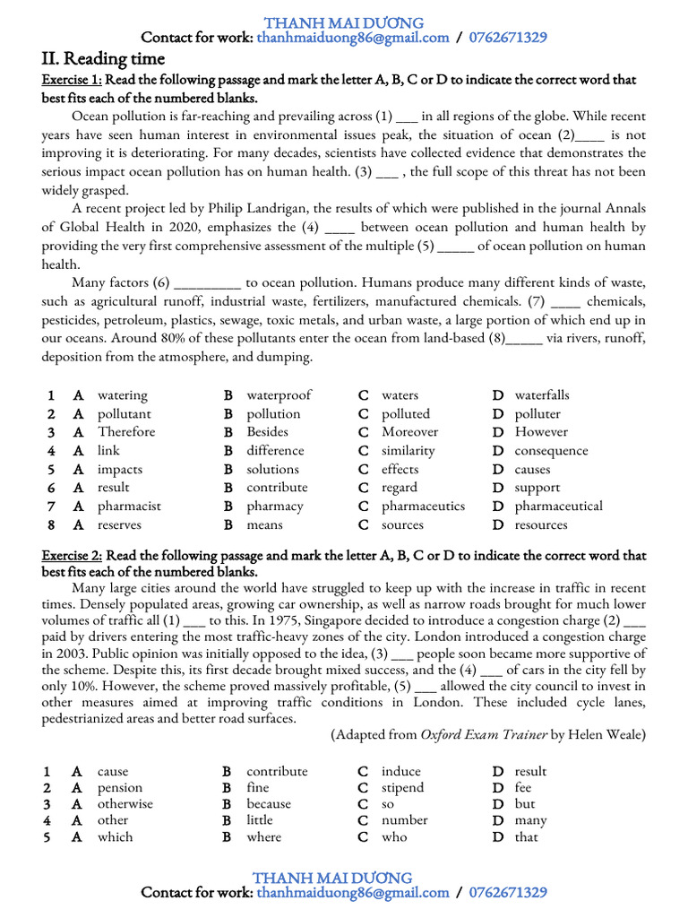Reading Time | PDF | Pollution | Science & Mathematics