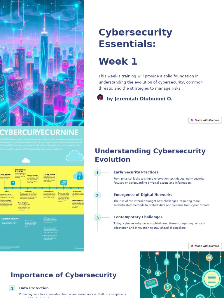 Cybersecurity-Essentials - Week 1 | PDF