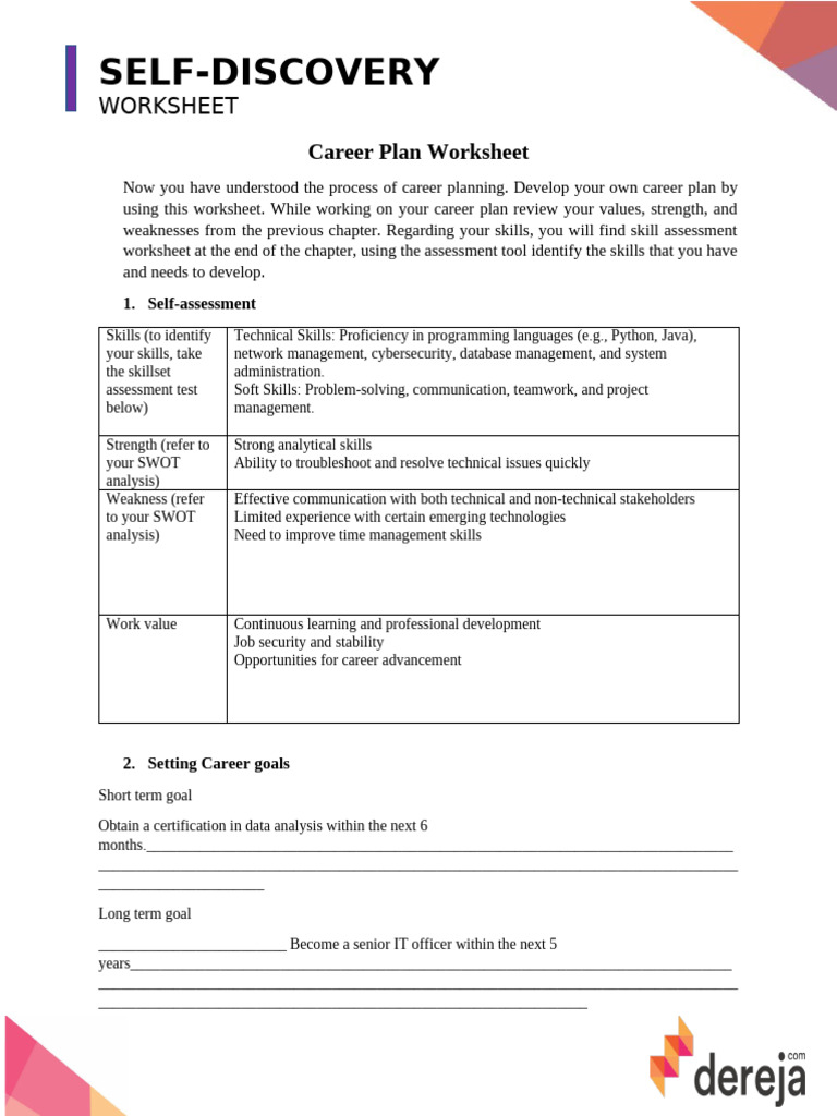 Activity 5 - Career Planning | PDF