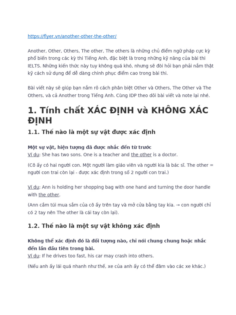 Grammar Guide: Other vs. Another | PDF | Grammatical Number | Plural