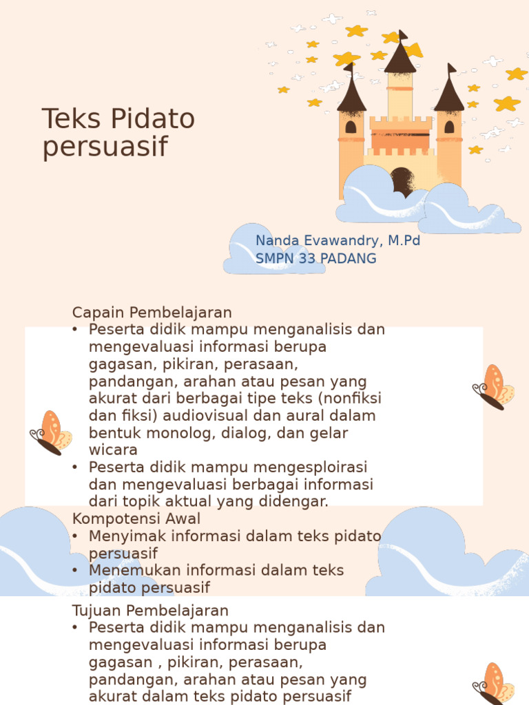 Fani Teks Pidato Persuasif | PDF