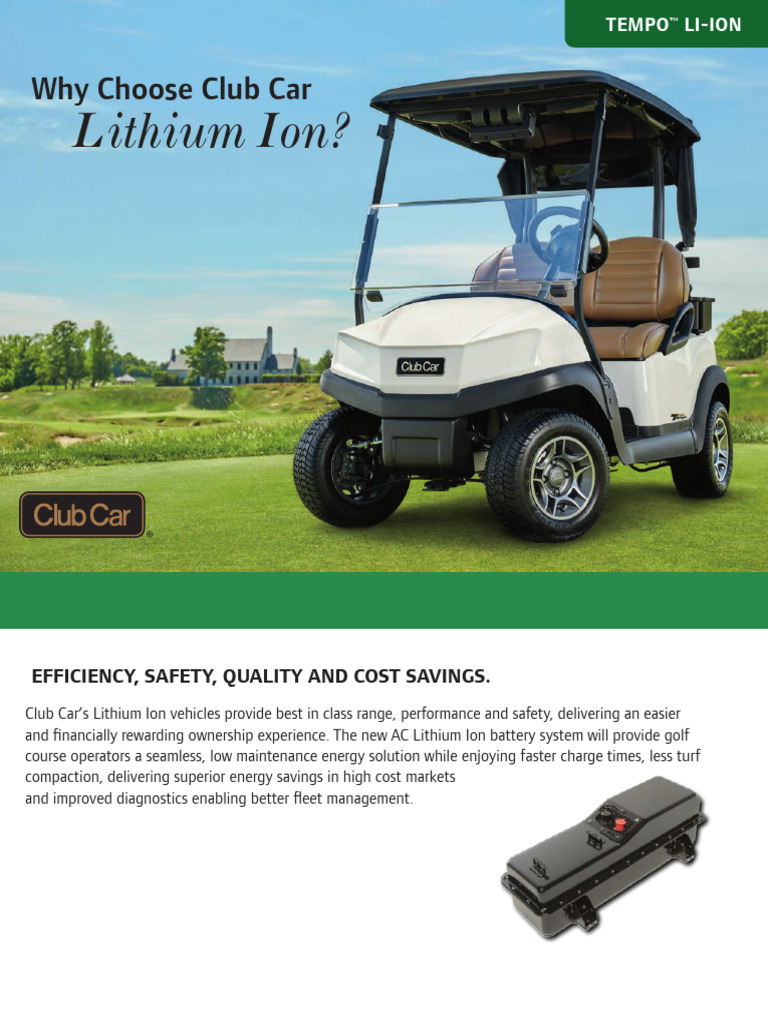 GLF0041 - Why Club Car Lithium Ion Brochure - LR | PDF