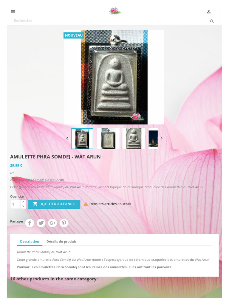 Amulette Phra Somdej - Wat Arun | PDF