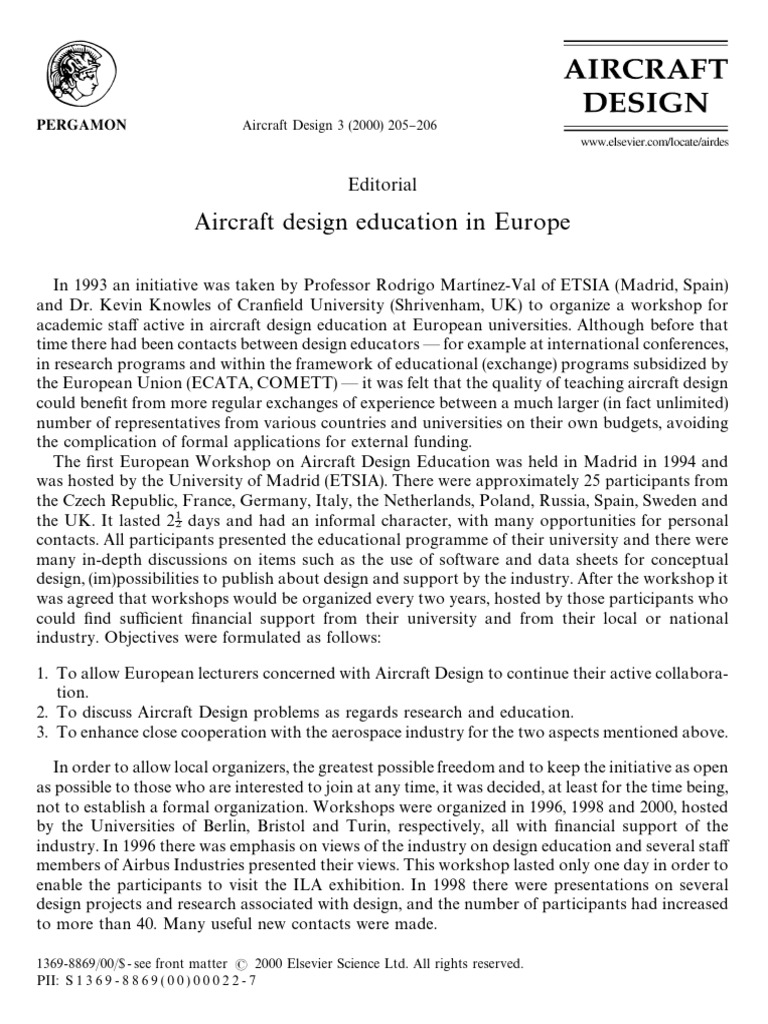 (Aircraft Design 2000-Dec Vol. 3 Iss. 4) E Torenbeek - Aircraft Design ...