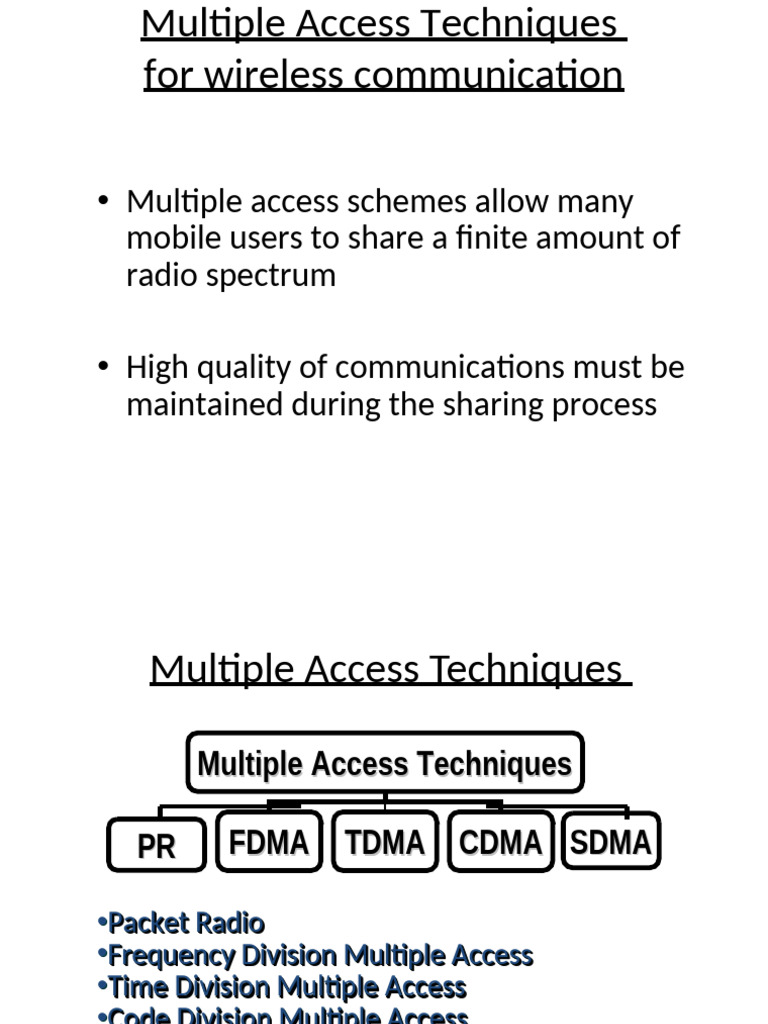Multiple Access | PDF | Channel Access Method | Computers