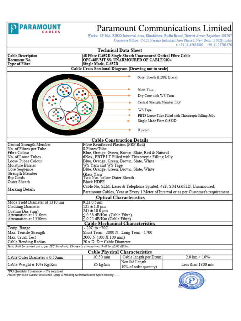TDS 48F | PDF | Optical Fiber | Computers