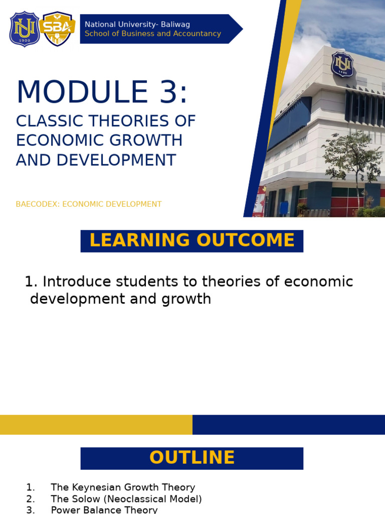 Module 3 - Economic Development | PDF
